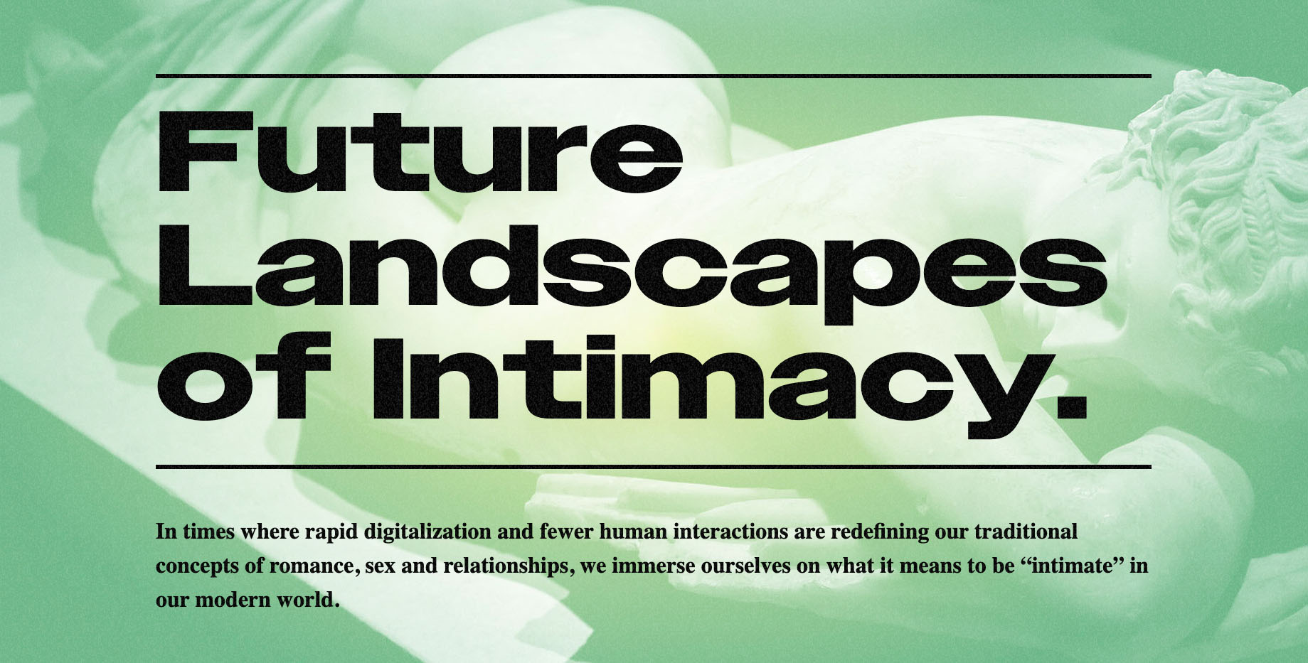 Public Intimacy. – Future Landscapes of Intimacy